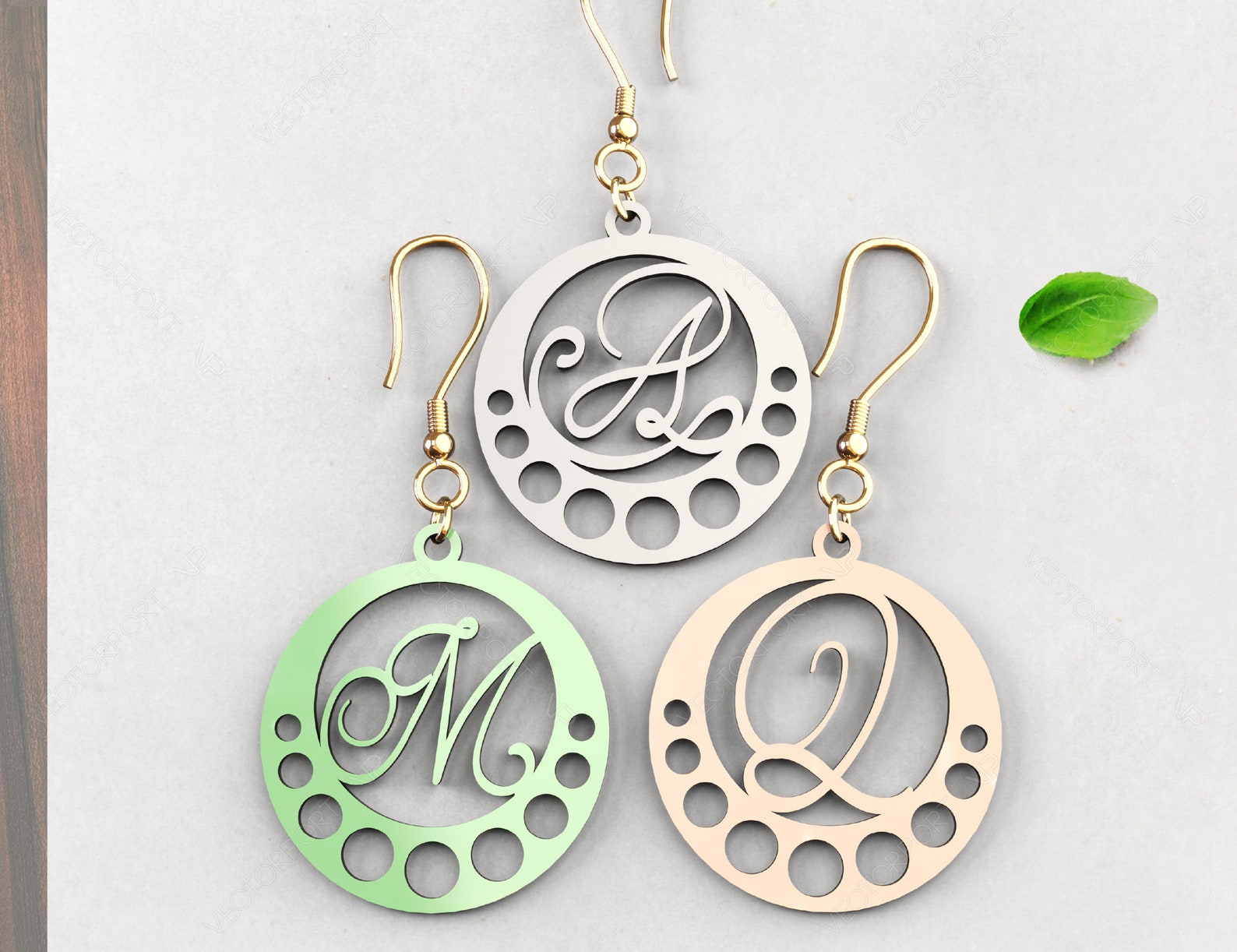 Elegant Earrings Decorative Alphabet Craft Jewelry Pendants - Etsy