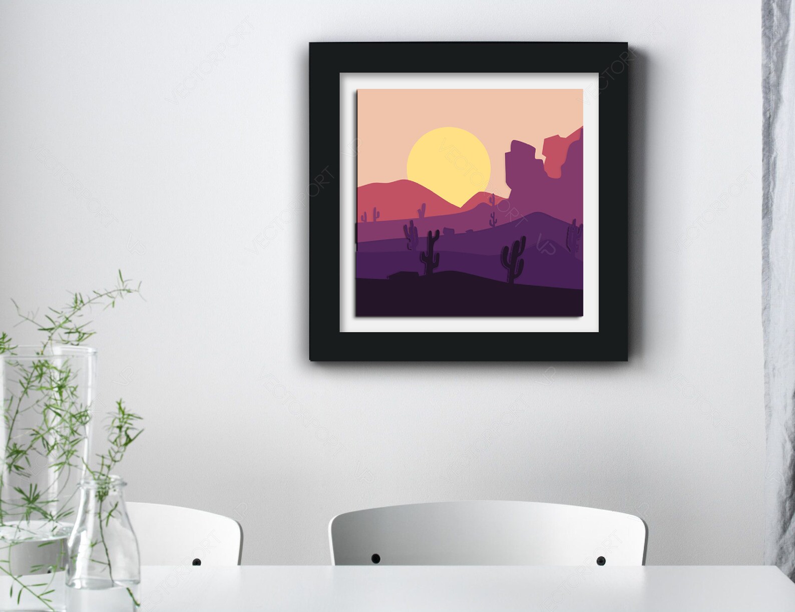 Multi Layered Mountains and Desert Dunes Shadow Box Landscape - Etsy