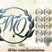 All Two Letter Combination Monogram Alphabet Letters Digital Download ...