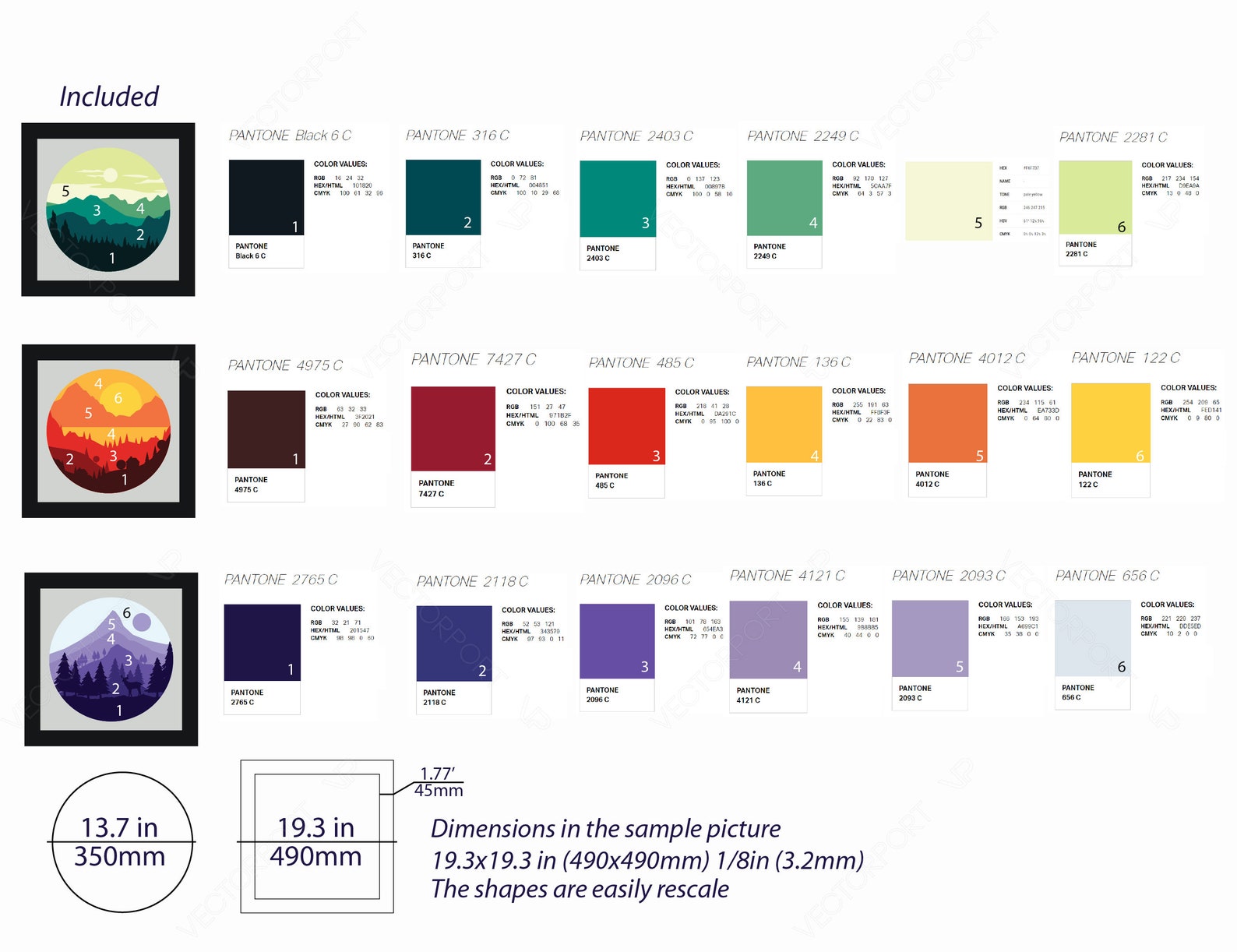 Mountains Landscape Multilayer Shadow Box Painting Frame Wall | Etsy