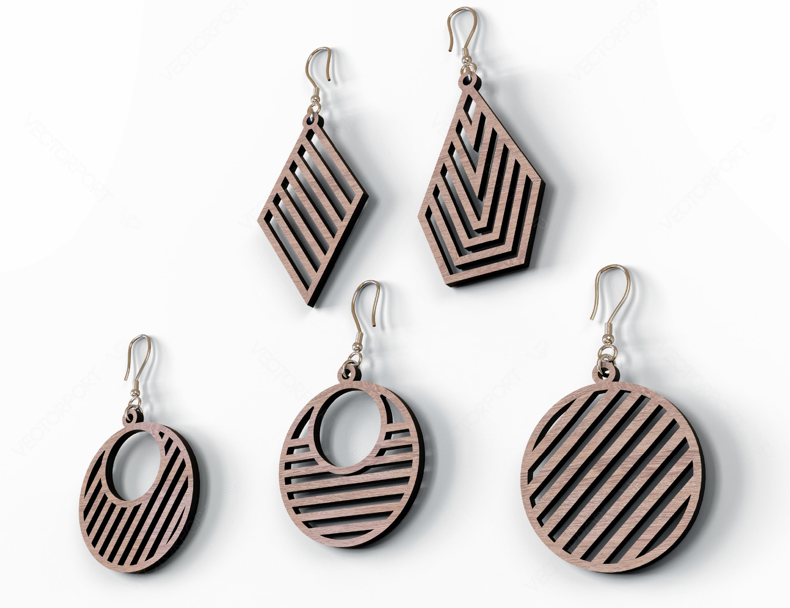 Elegant Geometric Earrings Decorative Craft Jewelry Pendants - Etsy