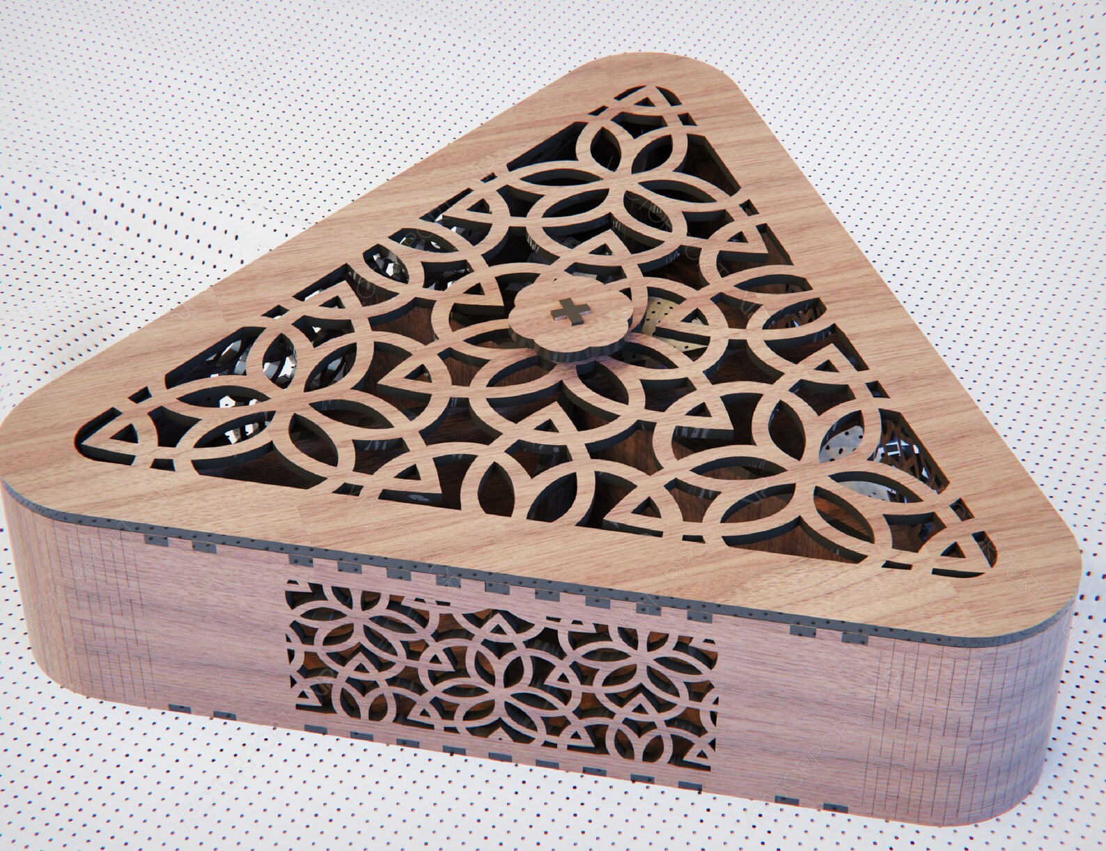 Lasercut File Triangle Wooden Gift Box Serving Wedding Candy - Etsy