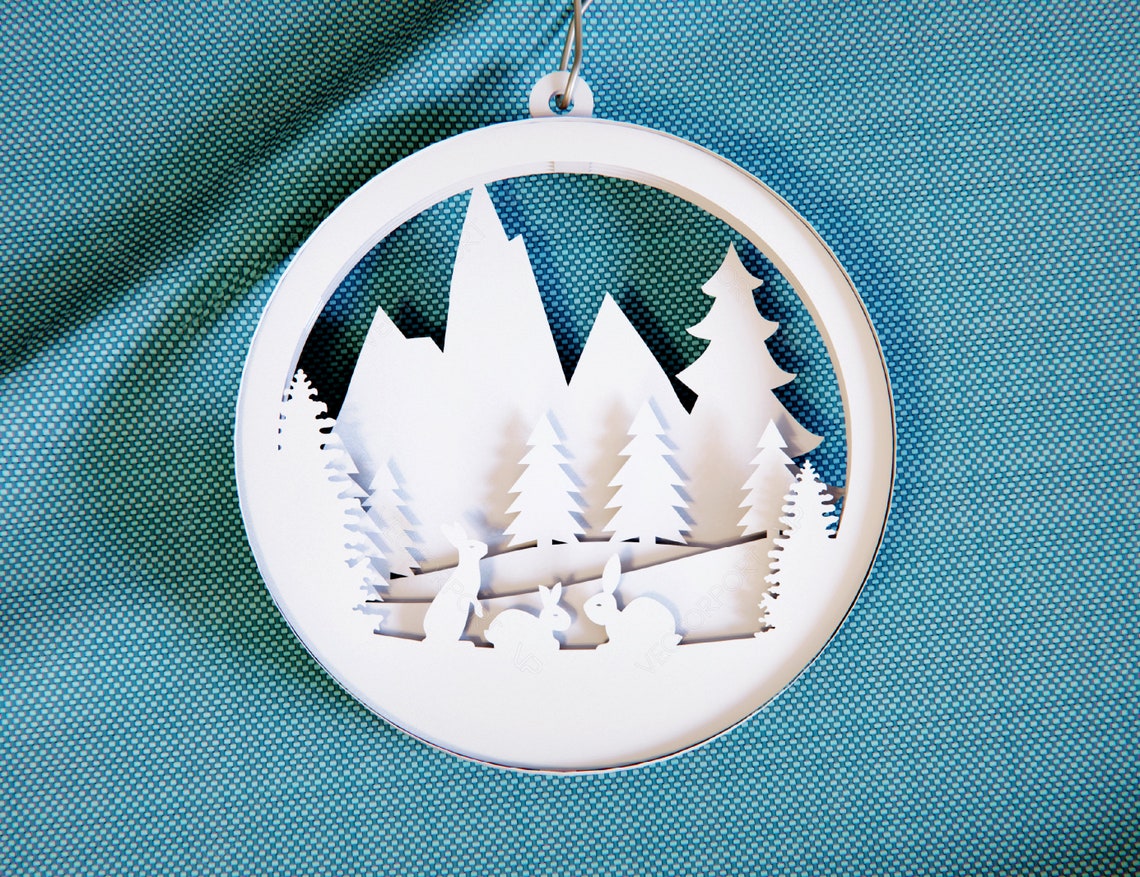 Christmas Balls Tree Decorations Craft Hanging Bauble Paper - Etsy