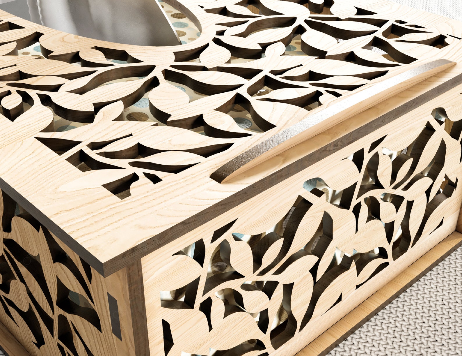 Decorative Laser Cut Tissue Box Heart Shape Tabletop Wooden - Etsy