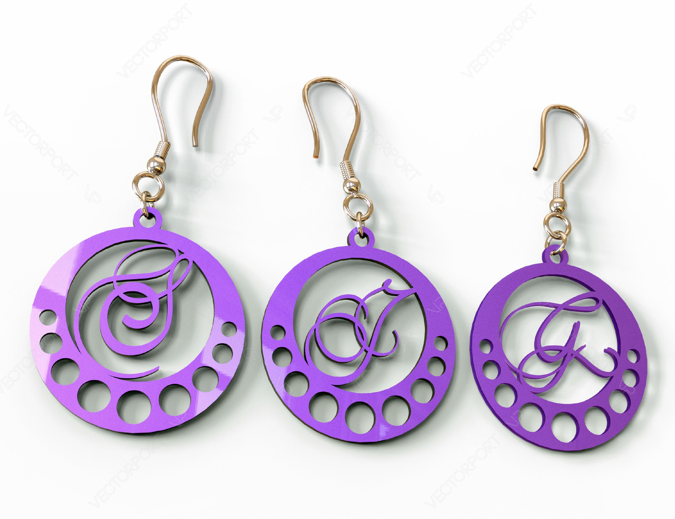 Elegant Earrings Decorative Alphabet Craft Jewelry Pendants - Etsy
