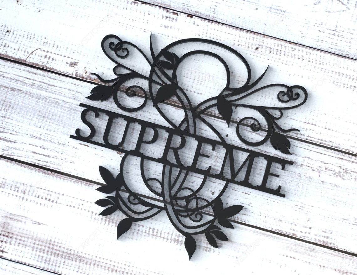 Floral Split Regal Monogram Alphabet Letters Laser Cut Files - Etsy