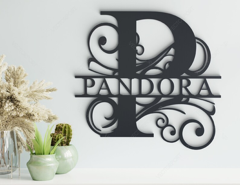 Split Regal Monogram Alphabet Letters Laser Cut Files Digital - Etsy