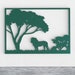 6 Wildlife Scenes With Animals 3D Models and Vector Files - Etsy