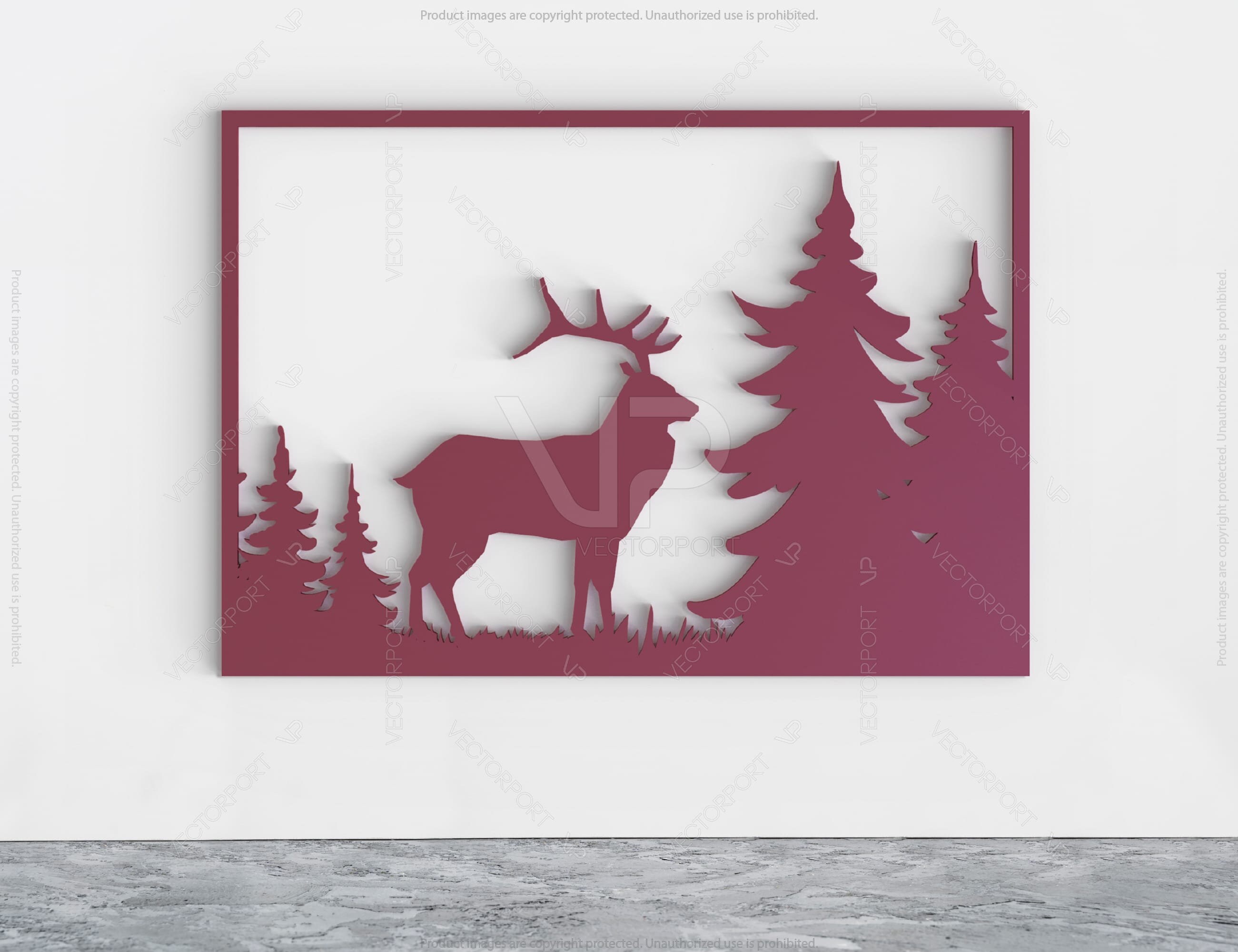 6 Wildlife Scenes With Animals 3D Models and Vector Files Digital ...