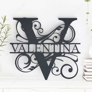 Split Regal Monogram Alphabet Letters Laser Cut Files Digital Download ...