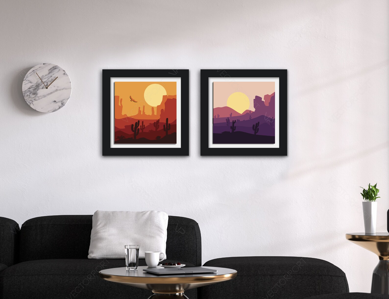 Multi Layered Mountains and Desert Dunes Shadow Box Landscape - Etsy