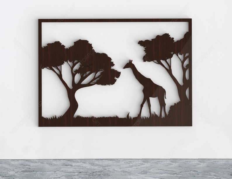 6 Wildlife Scenes With Animals 3D Models and Vector Files. - Etsy