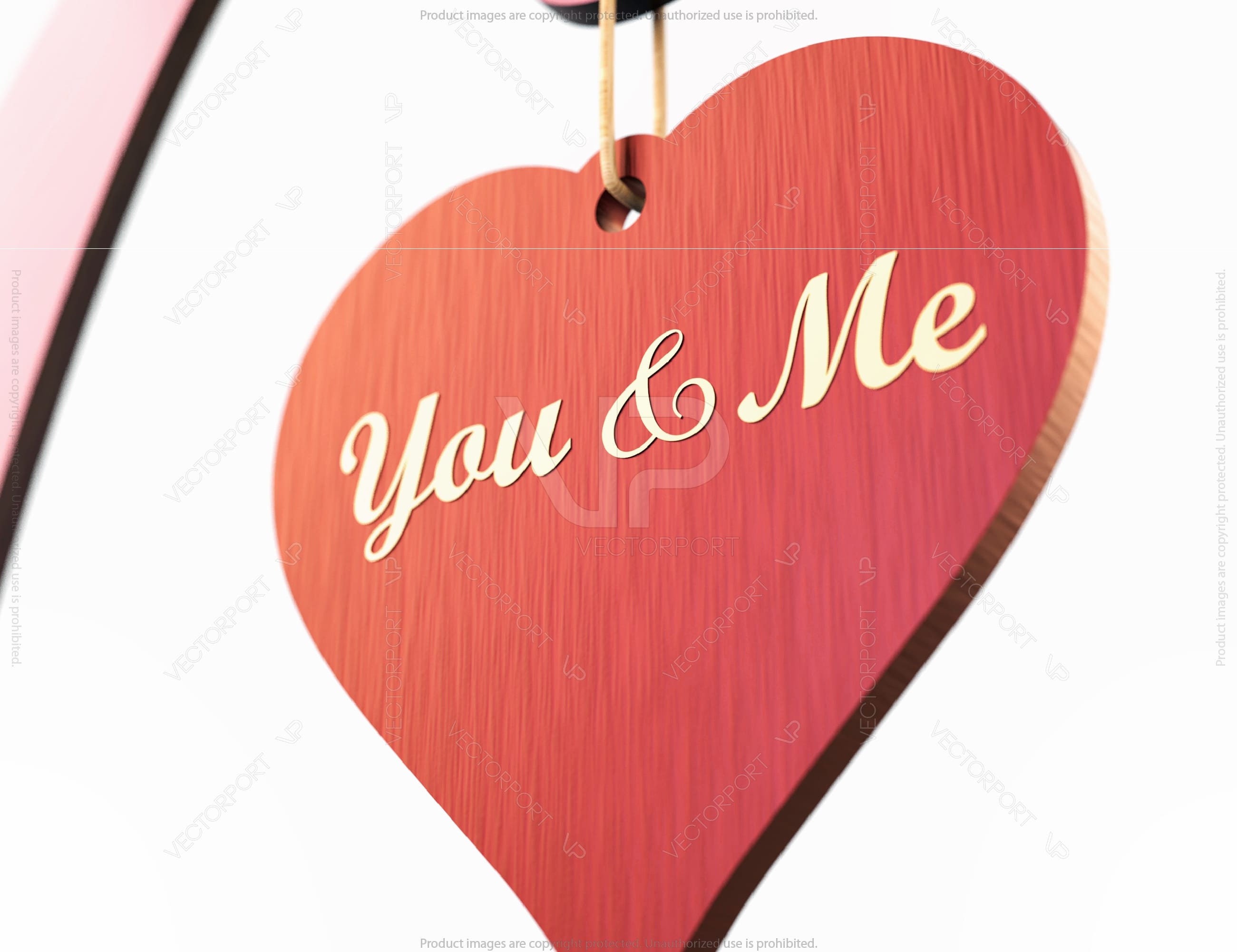 Love Text With Heart You and Me Wooden Plywood Vector Plan DIY ...