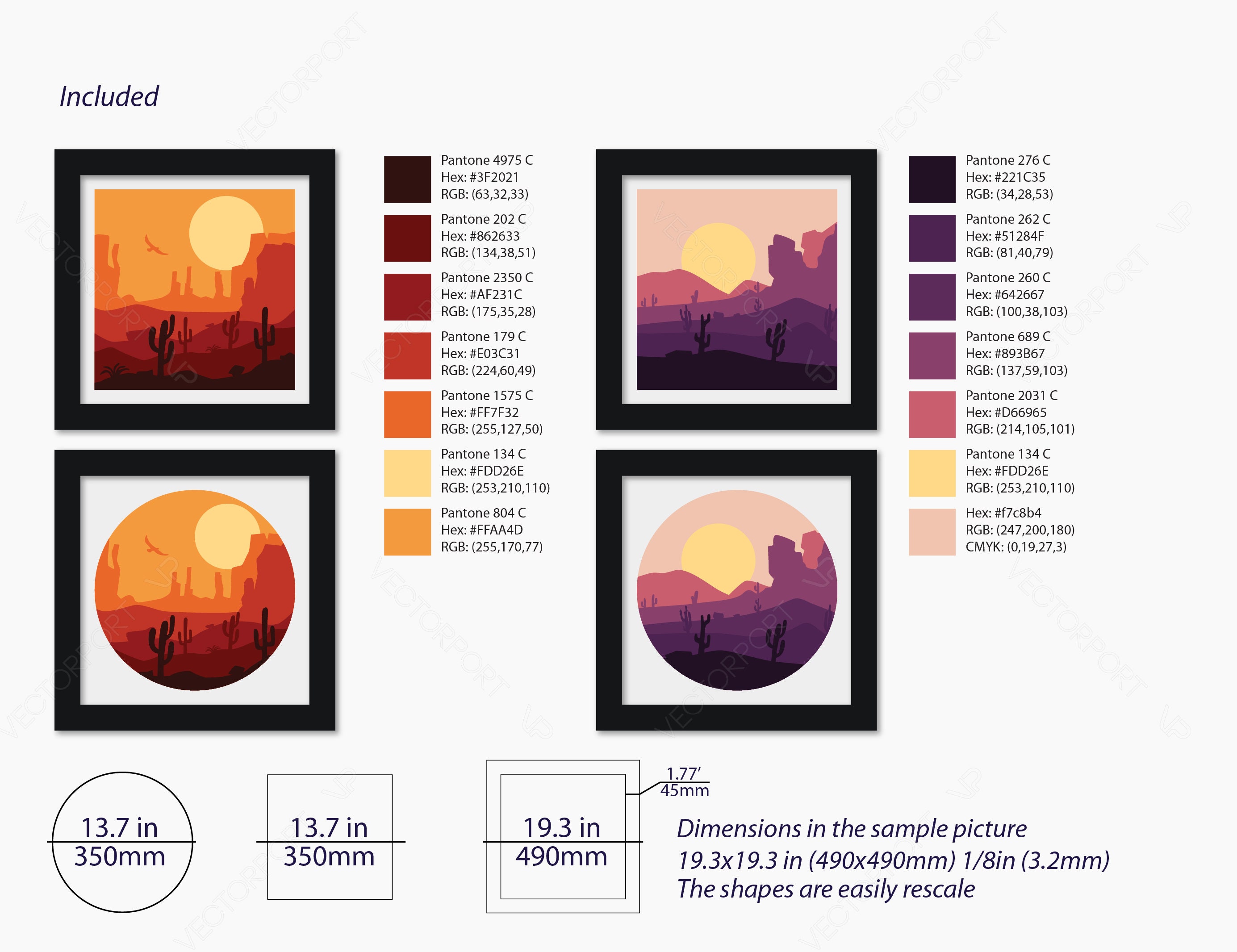 Multi Layered Mountains and Desert Dunes Shadow Box Landscape - Etsy