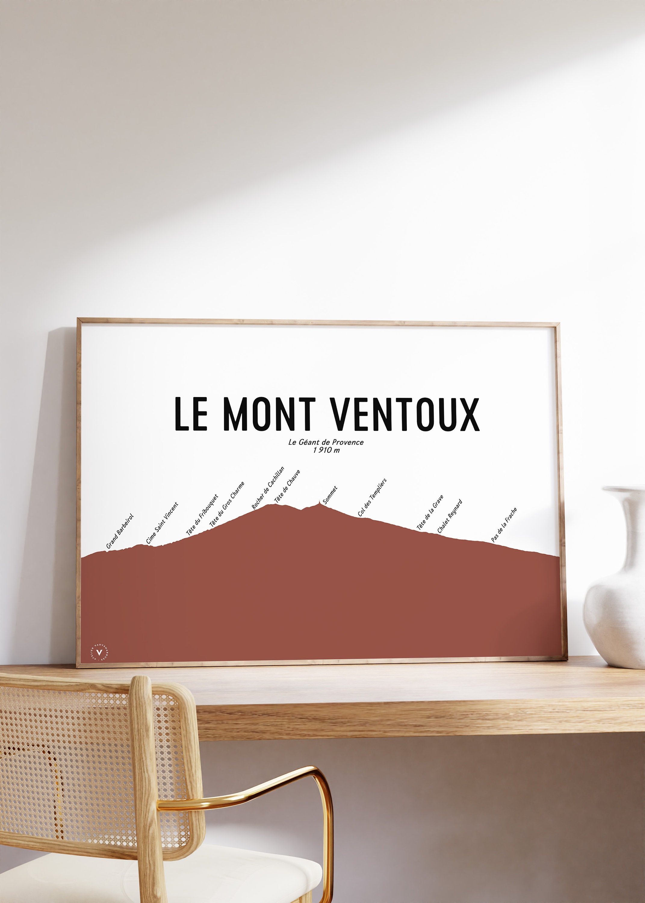 Map of Mont Ventoux Poster 30x40 Cm Gift Idea for Ventoux Lovers - Etsy