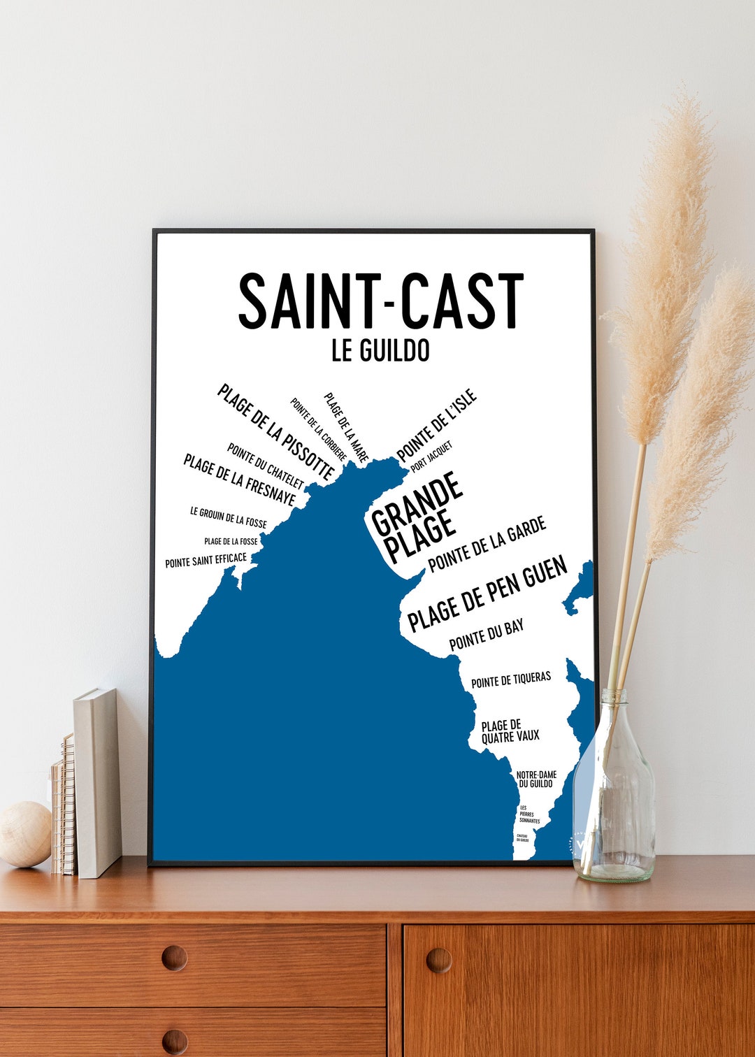 Map of Saint Cast Poster 30x40 Cm Decorative Idea for - Etsy