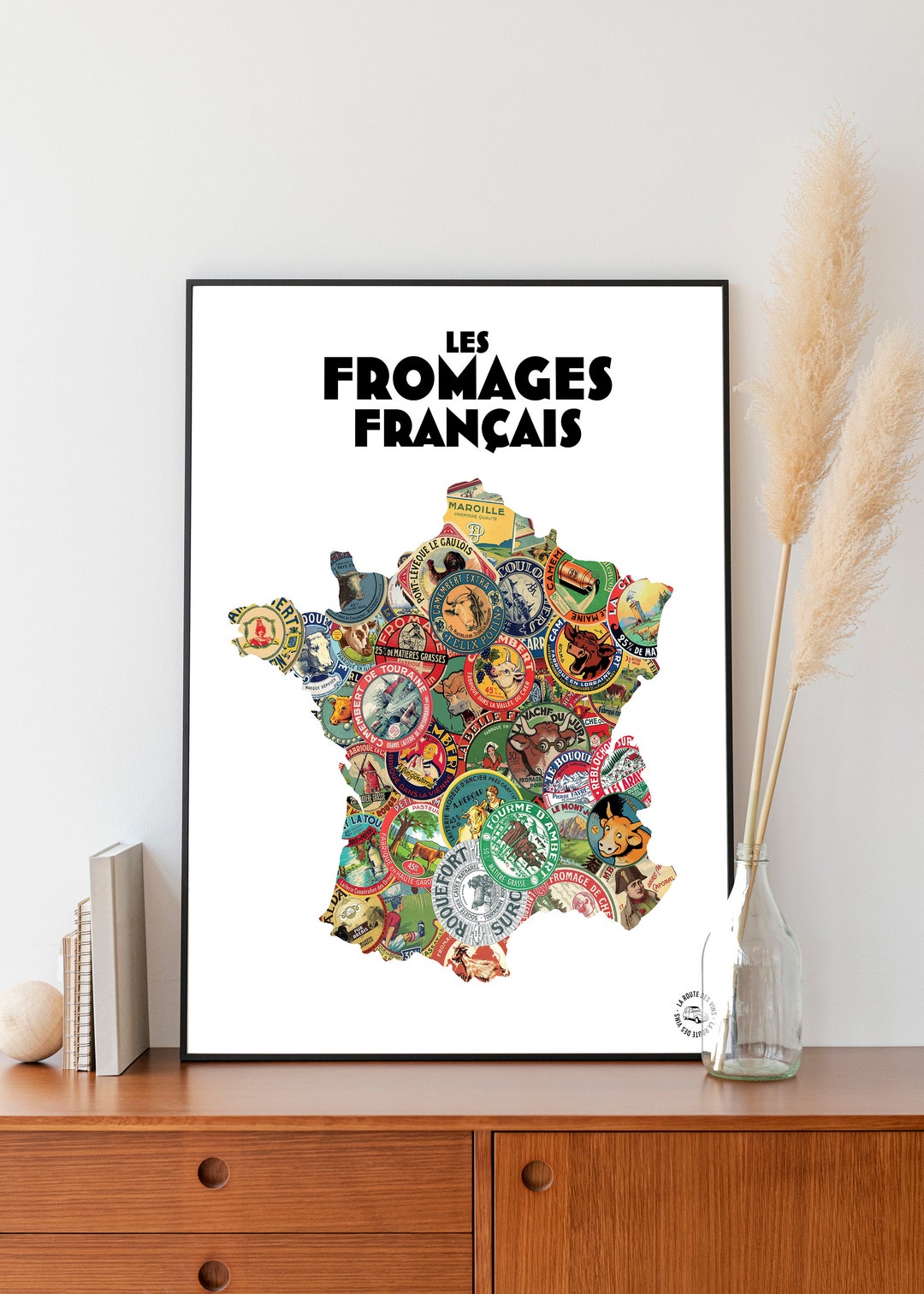 Cheese Map of France Poster 30x40 Cm Gift Idea for Cheese Lovers - Etsy