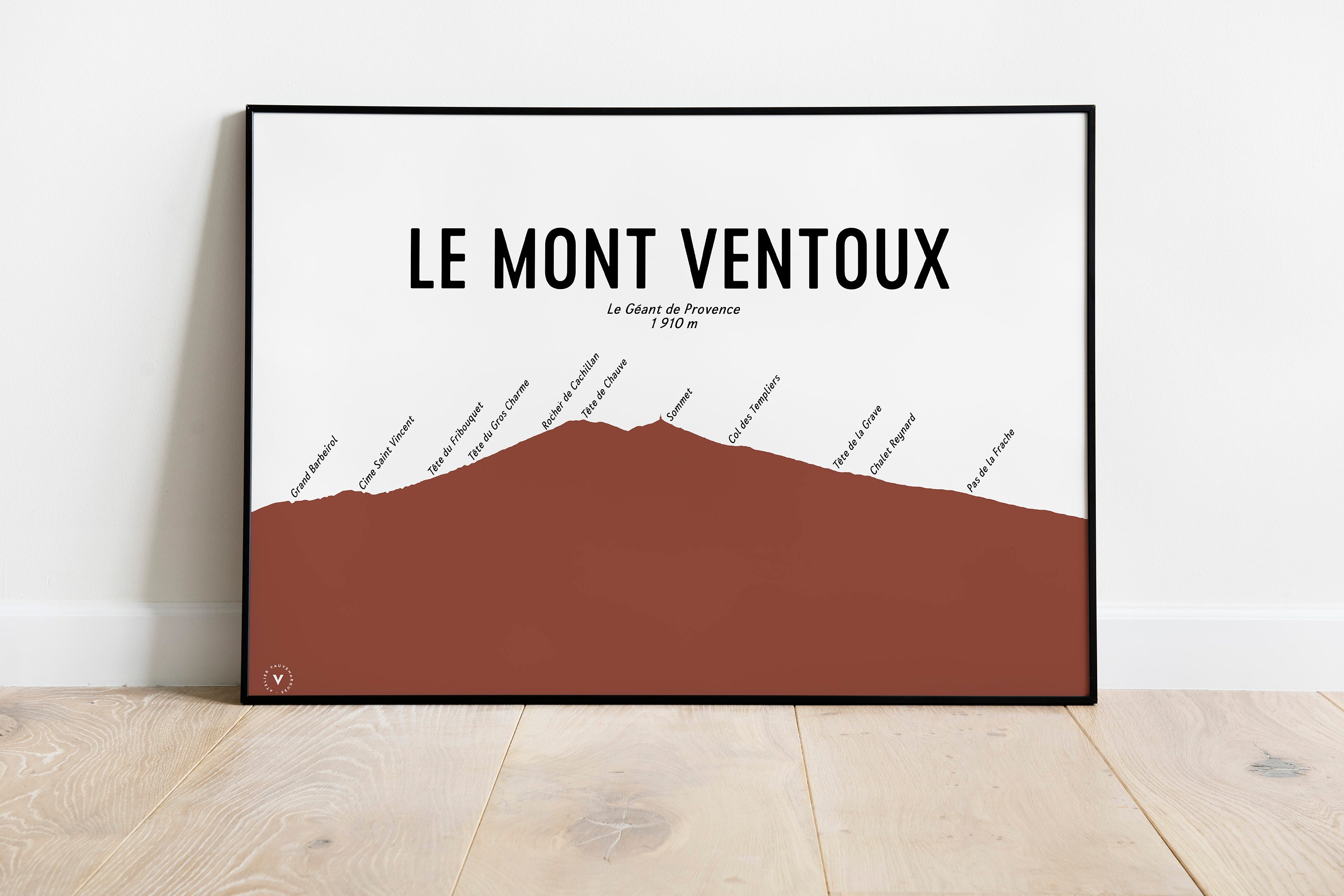 Map of Mont Ventoux Poster 30x40 Cm Gift Idea for Ventoux Lovers - Etsy