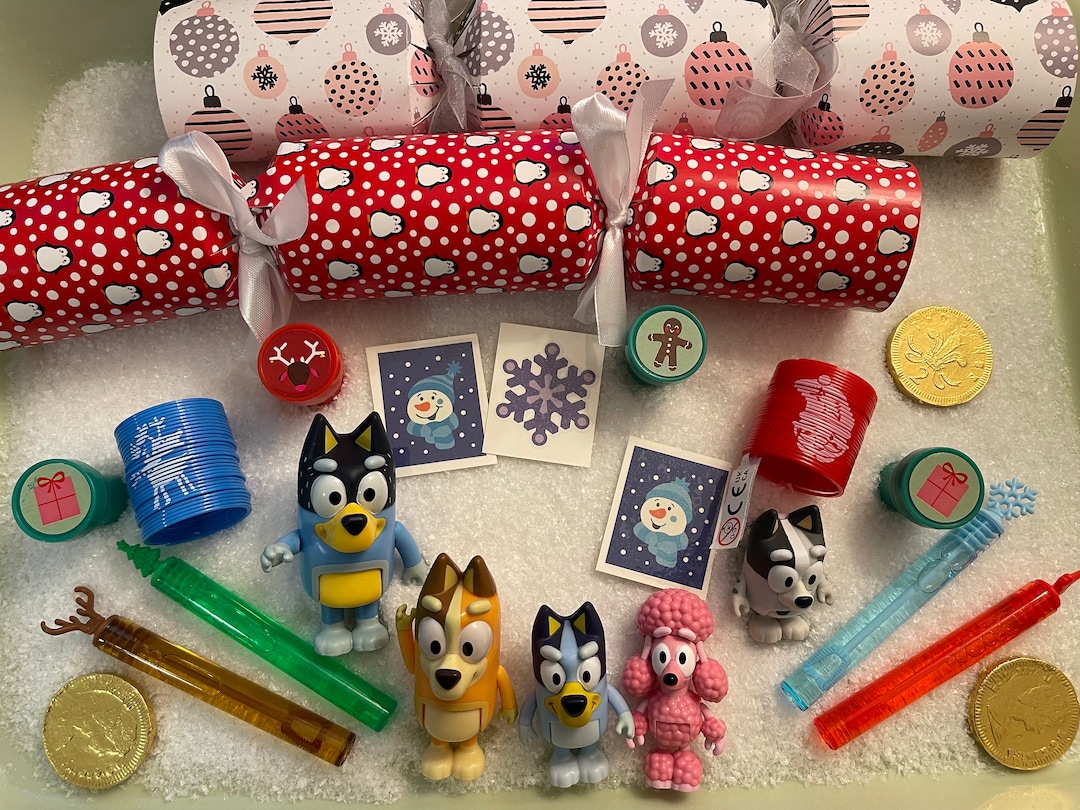 Bluey Christmas Cracker, Toy Filled Christmas Crackers for Boys and ...