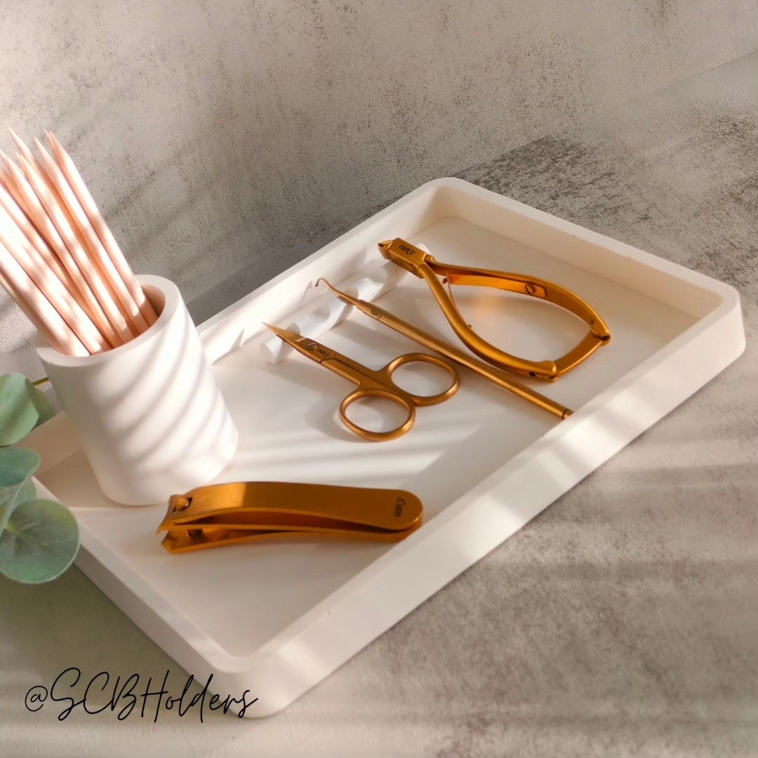 Salon Tray/manicure Tray/storage/bathroom Decor/skincare/display Tray ...