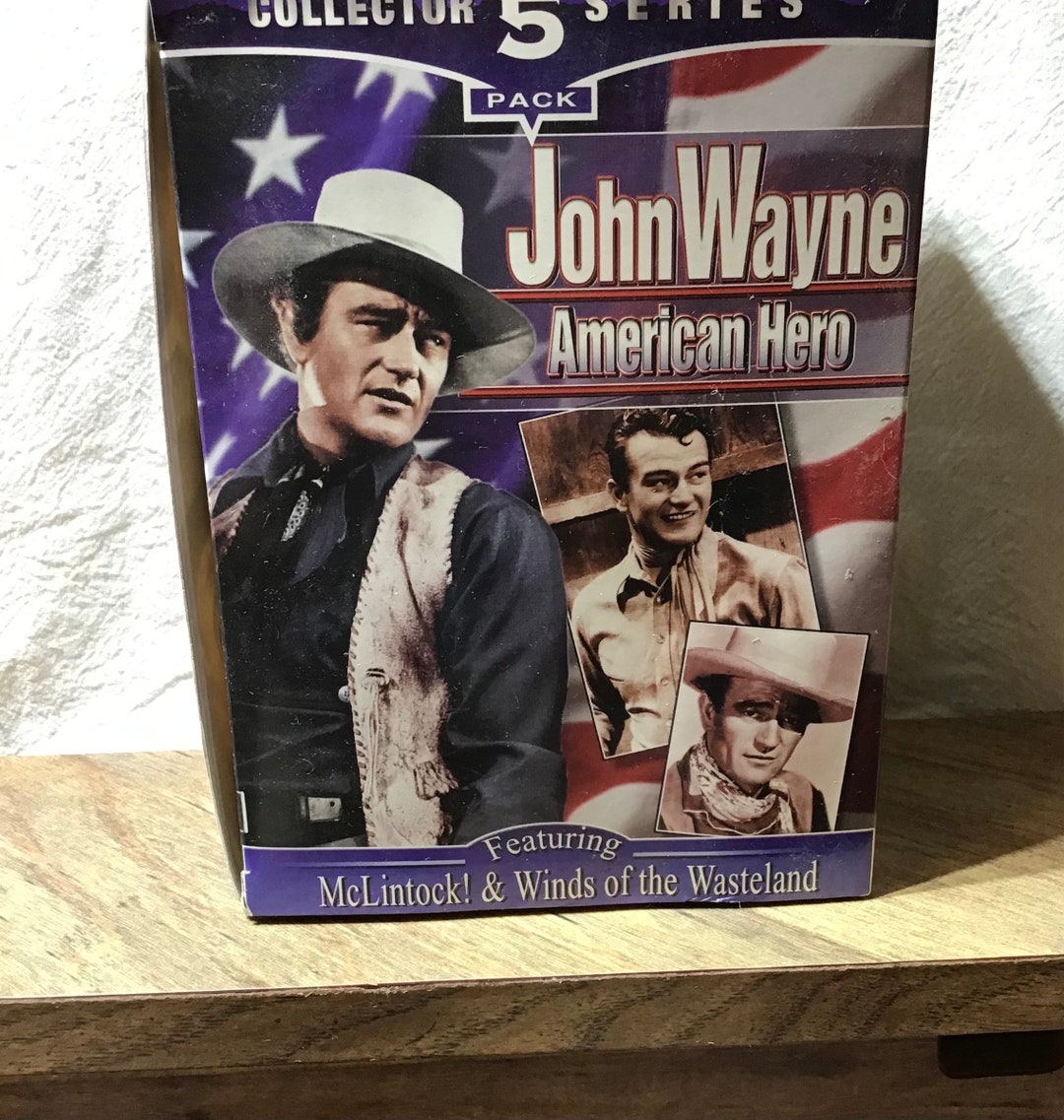 John Wayne American Hero Collector Series 5 Pack VHS Tapes 2001 - Etsy