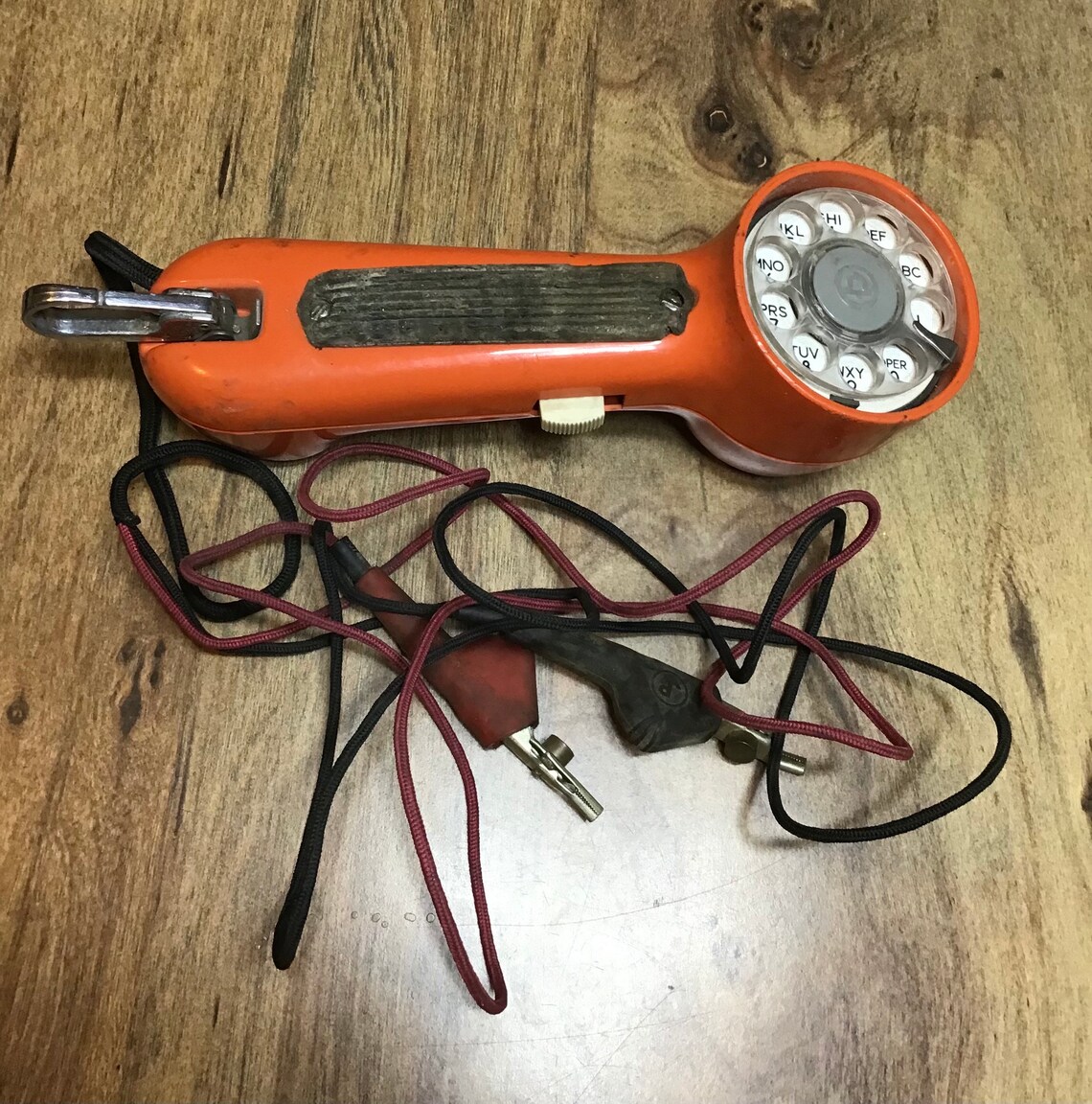 Vintage Telephone Lineman Rotary Hand Test Set-circa 1970’s- Orange - Etsy