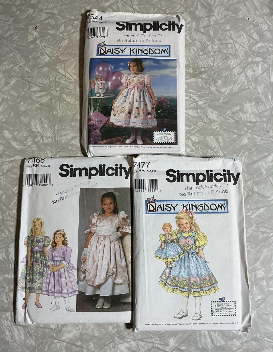 Three Simplicity Girls Patterns, Size 5, 6, 7,and 8 - Unused - Etsy