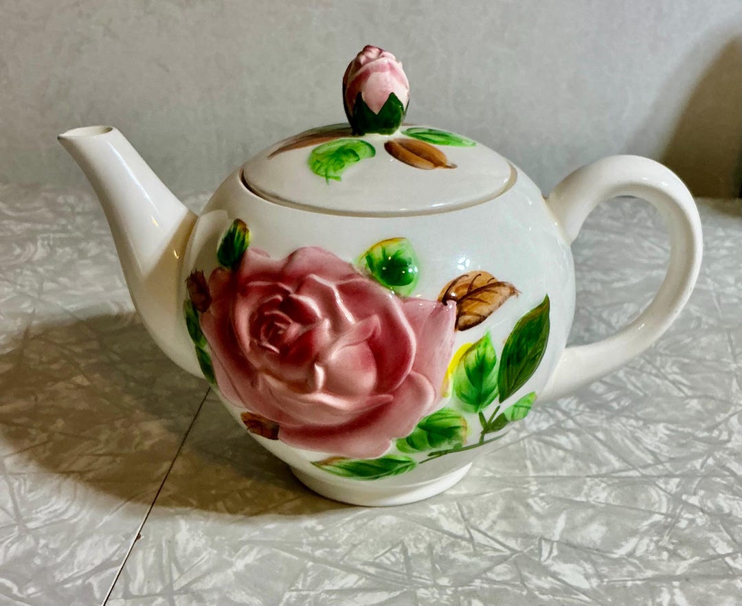 Vintage Regal Rose Teapot Lidded, 1950’s Japan - Etsy