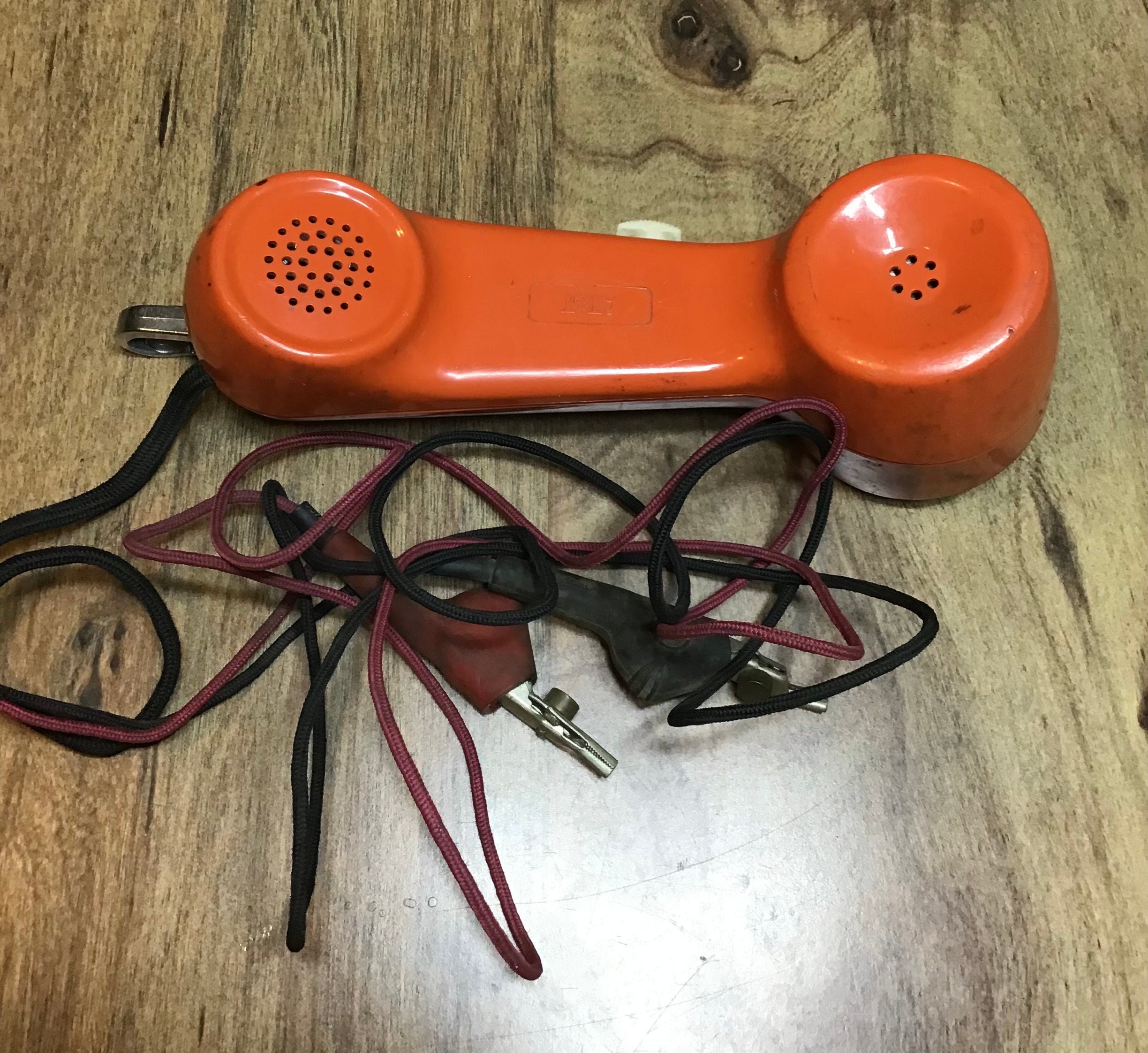 Vintage Telephone Lineman Rotary Hand Test Set-circa 1970’s- Orange - Etsy