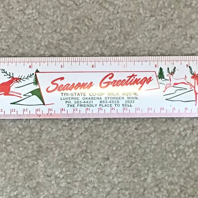 Vintage Metal Ruler - Etsy
