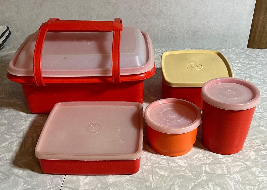 Vintage Tupperware Snack Food Five Piece Storage Set - Etsy