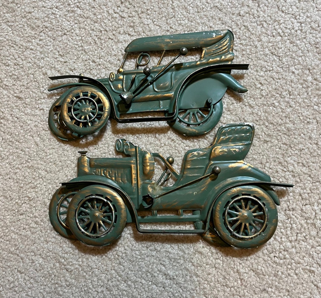 Set of Two Tin Model T Wall Plaques - Etsy