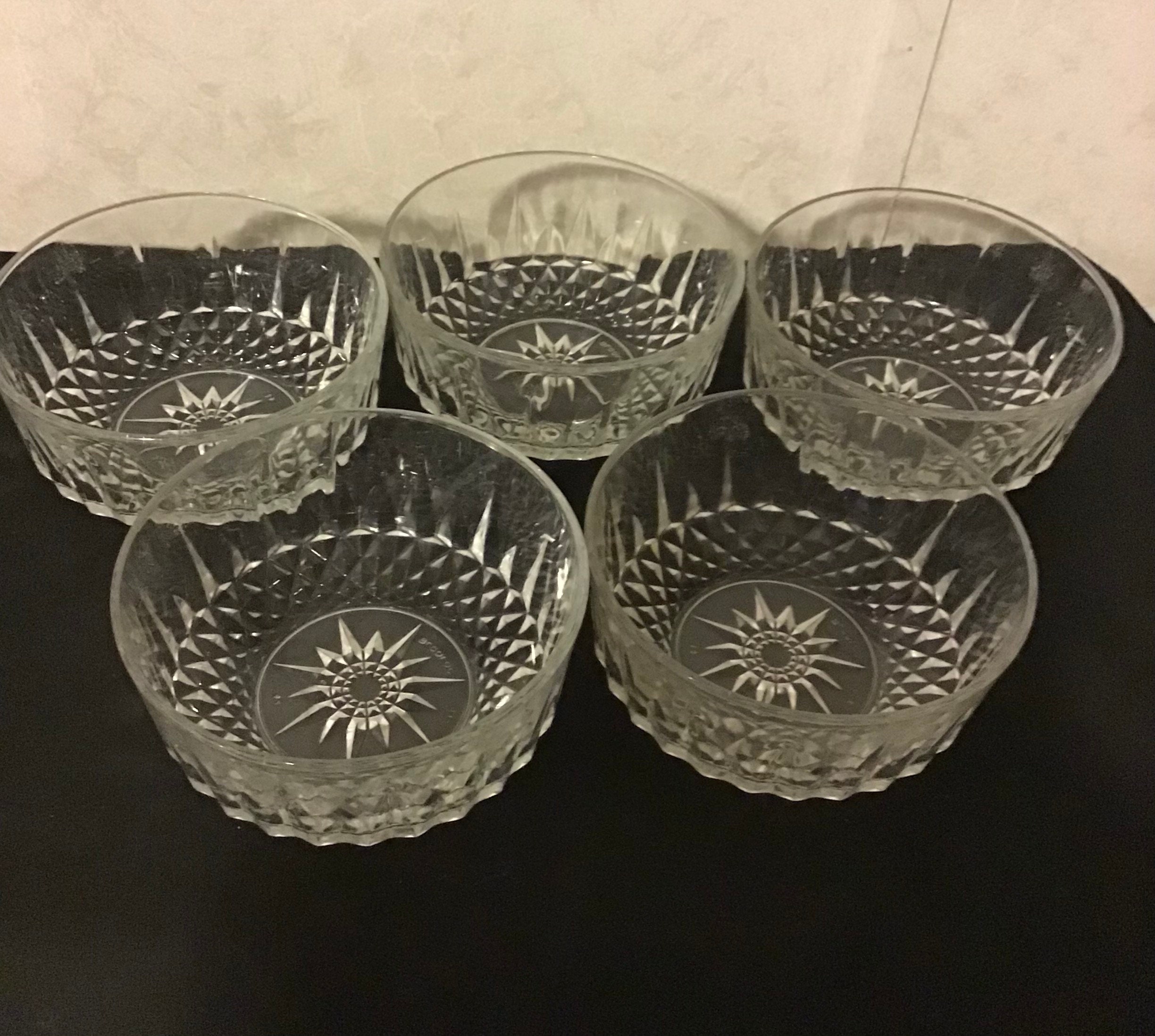 Vintage Arcoroc USA Starburst Pattern Salad Bowls -1960’s - Etsy