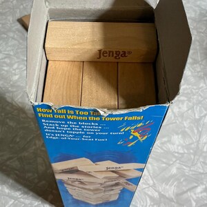 Vintage Jenga Classic Game W/precision Wood Crafted - Etsy