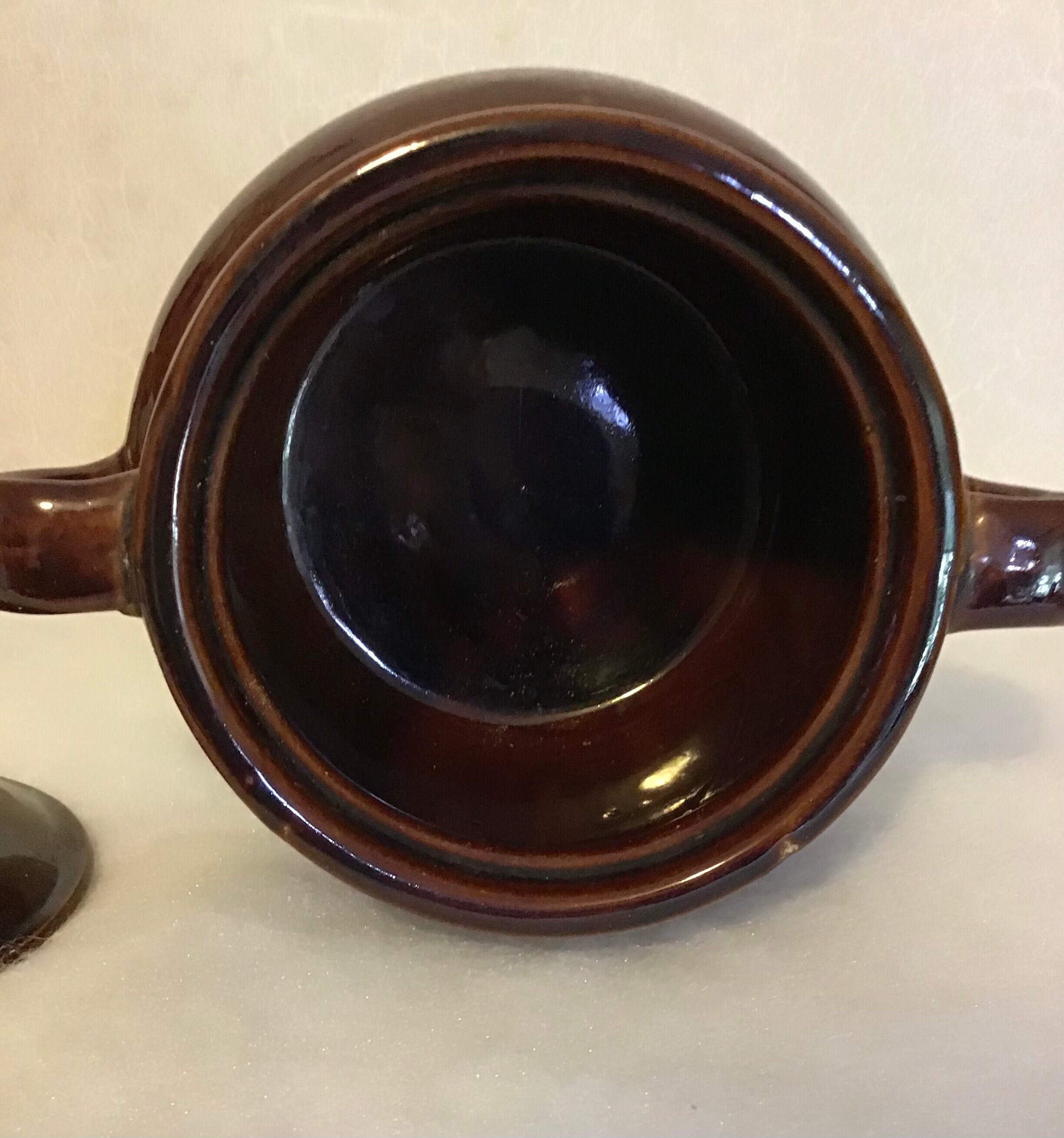 Vintage Western Stoneware Bean Pot - Etsy