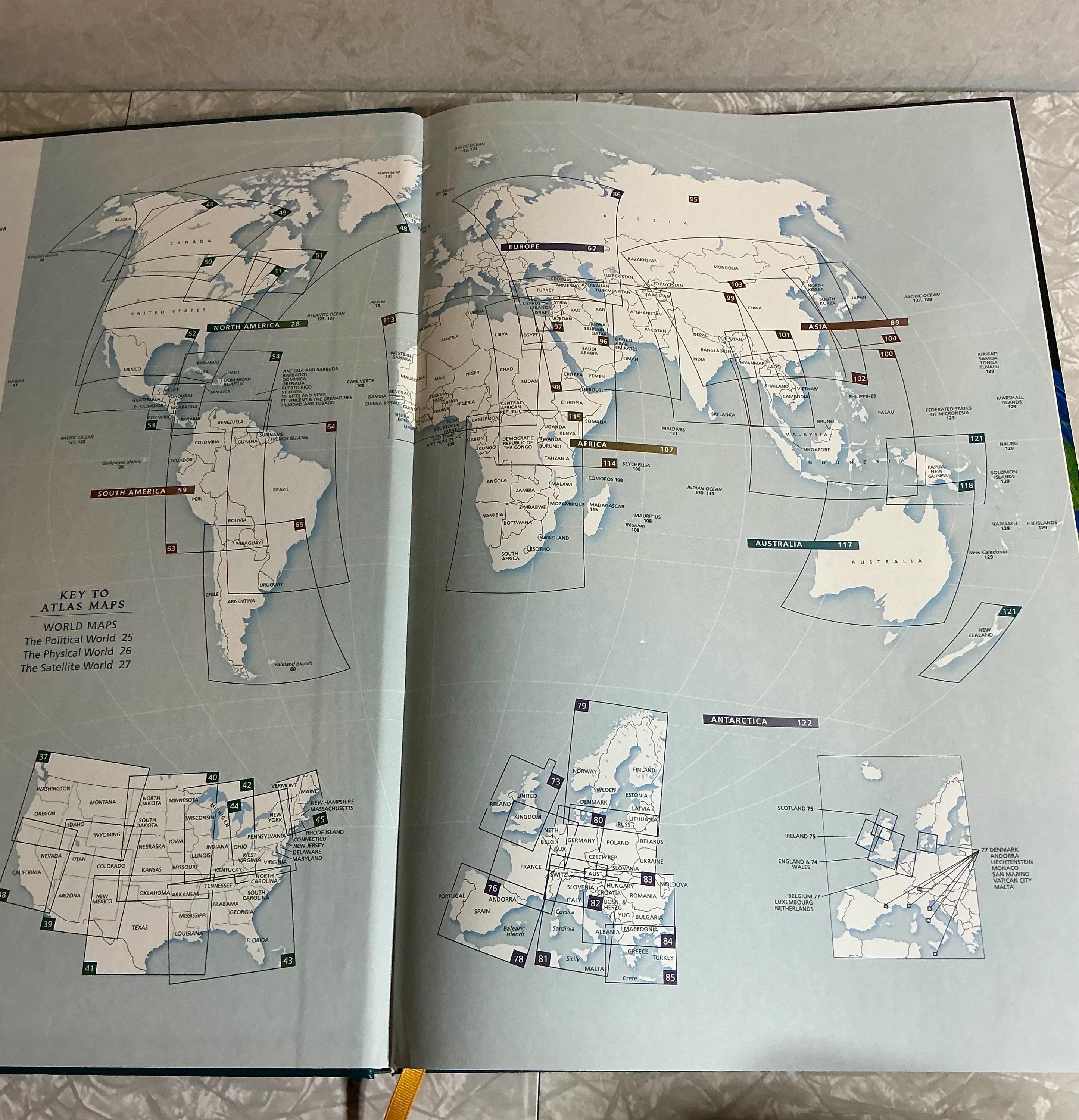 National Geographic Atlas of the World Seventh Edition - 1999 - Etsy