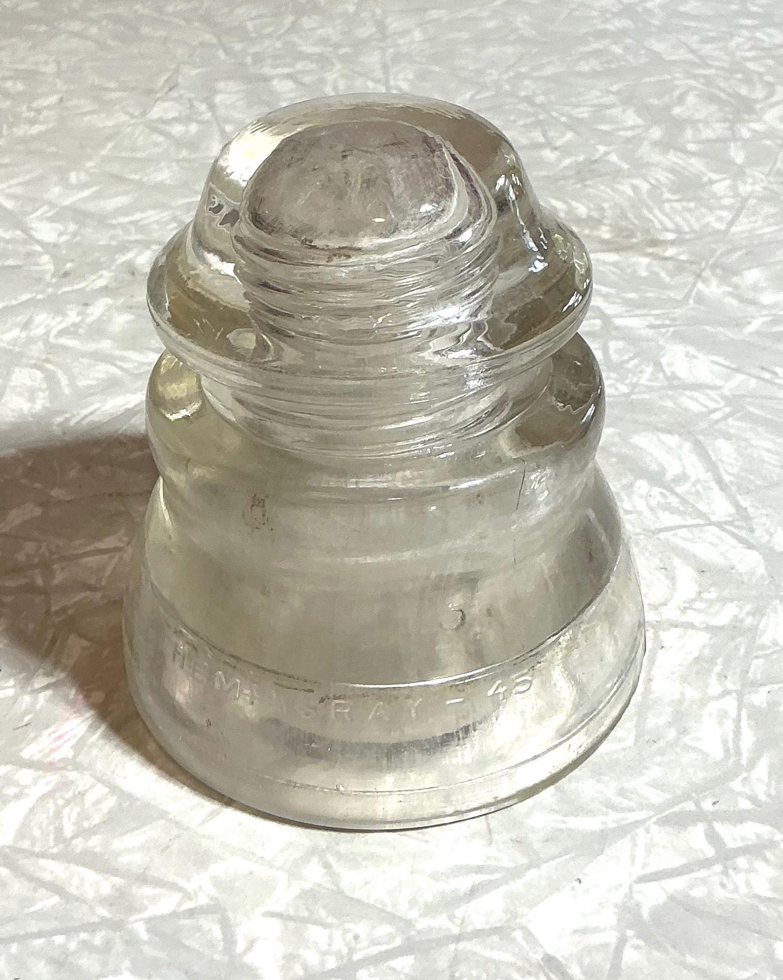 Old (12) Vintage Hemingray - 45 Clear Telephone Insulators - Etsy