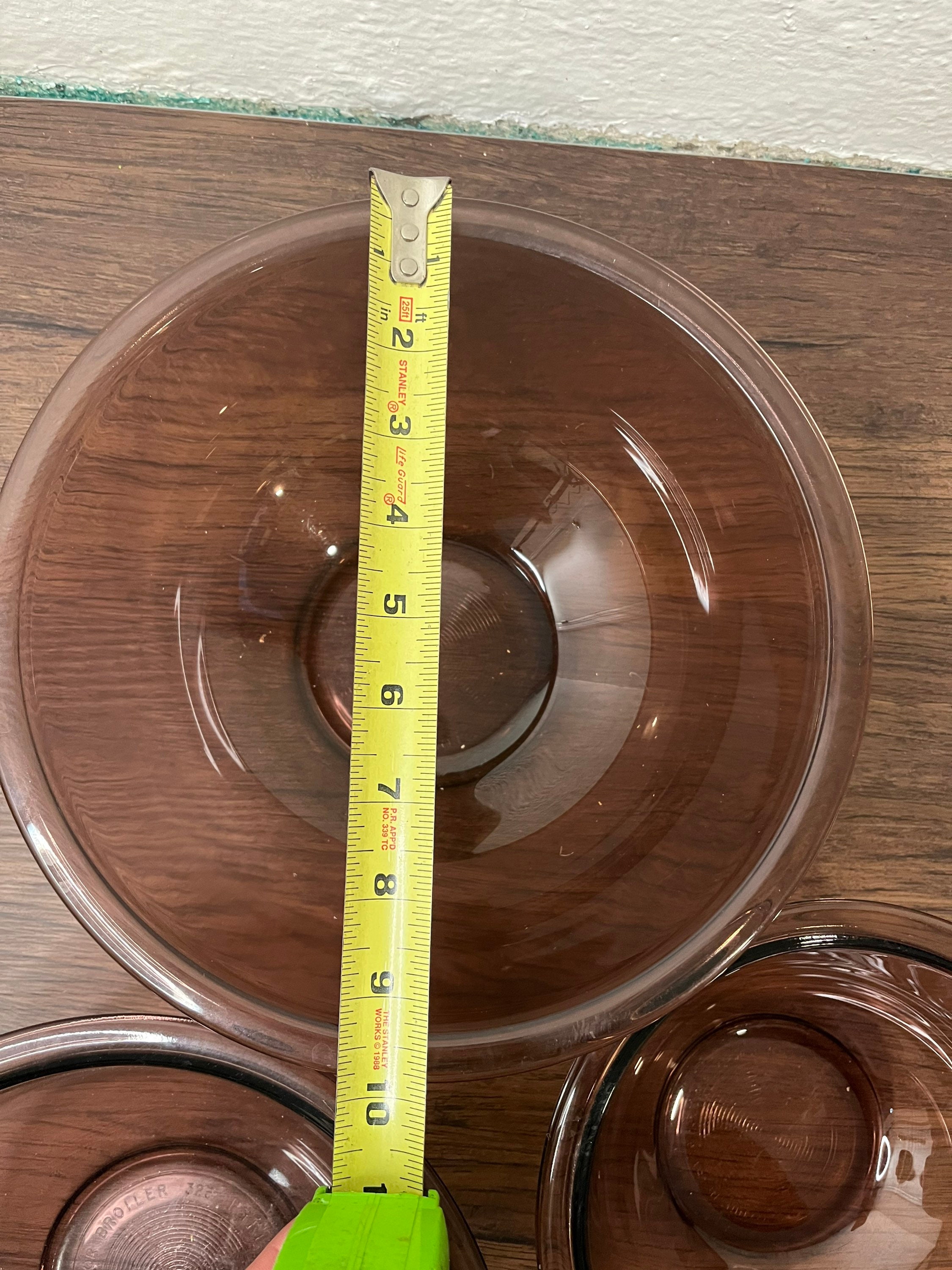 Cranberry Pyrex Bowl Set of 3 - Etsy