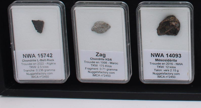 Collection of 18 Meteorites in Boxes With a Tray (005**) - Etsy