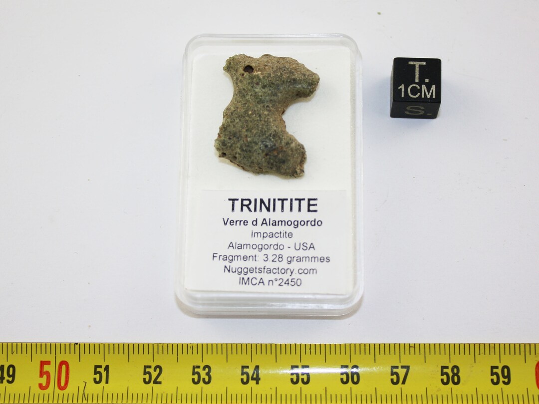Trinitite Fragment in a Box Alamogordo Glass USA 3.28 Grams 065 - Etsy