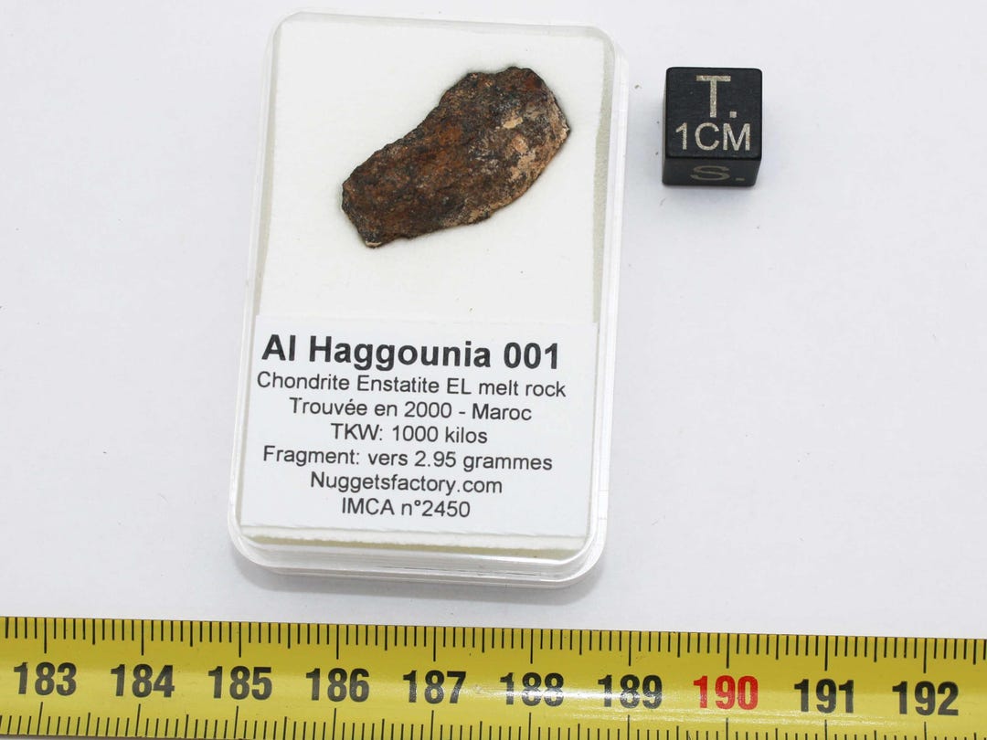 Al Haggounia 001 Meteorite EL Chondrite Impact Melt Rock morocco 2.95 ...