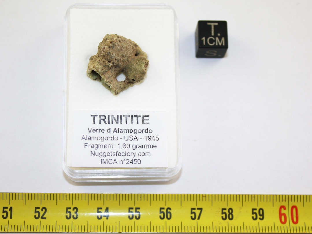 Trinitite Fragment in a Box Alamogordo Glass USA 1.60 Gram 075 - Etsy