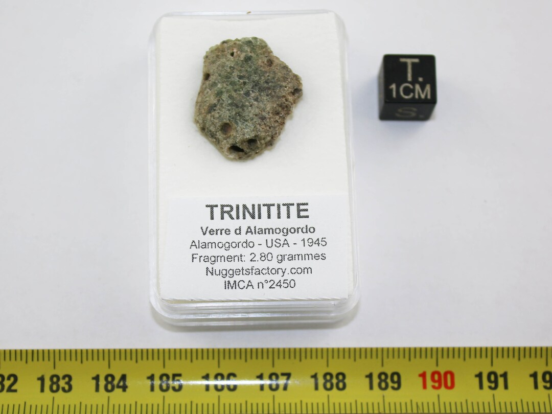 Trinitit-Fragment in einer Box Alamogordo-Glas USA 2,80 Gramm 080 - Etsy.de