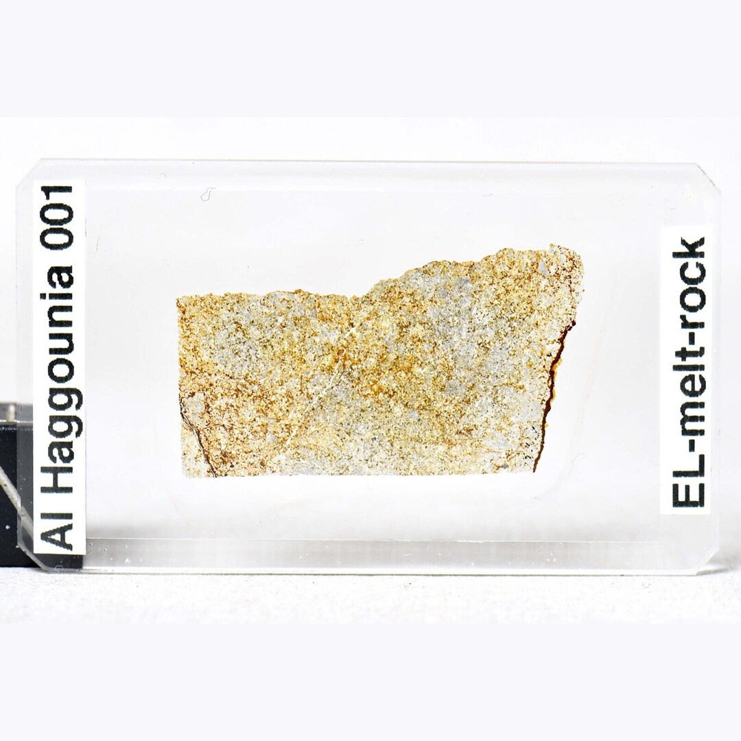 Thin Section of Meteorite Al Haggounia 001 EL Chondrite Impact Melt ...