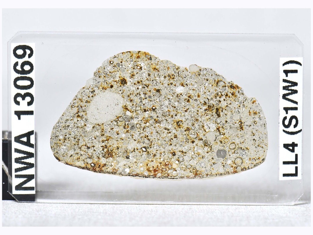 Thin Section of Meteorite NWA 13069 Chondrite LL4 NWA 028 - Etsy