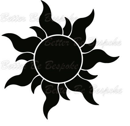 Tangled Sun SVG - Etsy