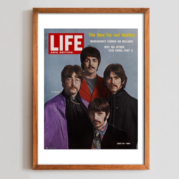 Beatles the Magazine Poster Art - Etsy