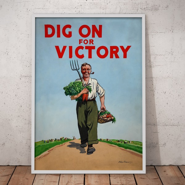 Dig for Victory Poster - Etsy UK