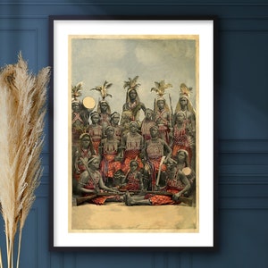 The Agojie, Dahomey Amazons, the Woman King Giclée Art Print. A4/ A3 ...