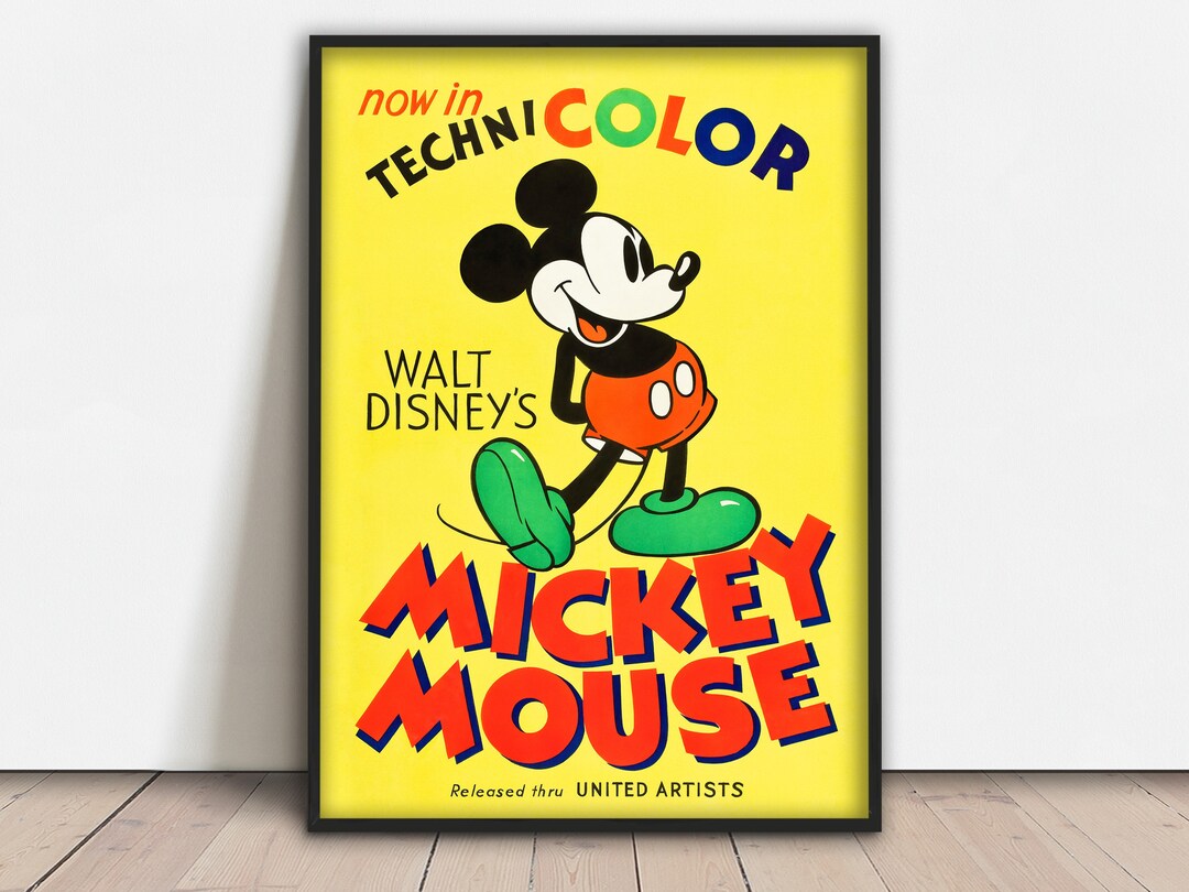 Mickey Mouse Giclée Art Print. A4/ A3/ A2/ A1 Sizes - Etsy